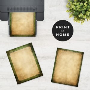 Celtic Borders Junk Journal, Green Witch Spellbook Paper, St Patricks ...