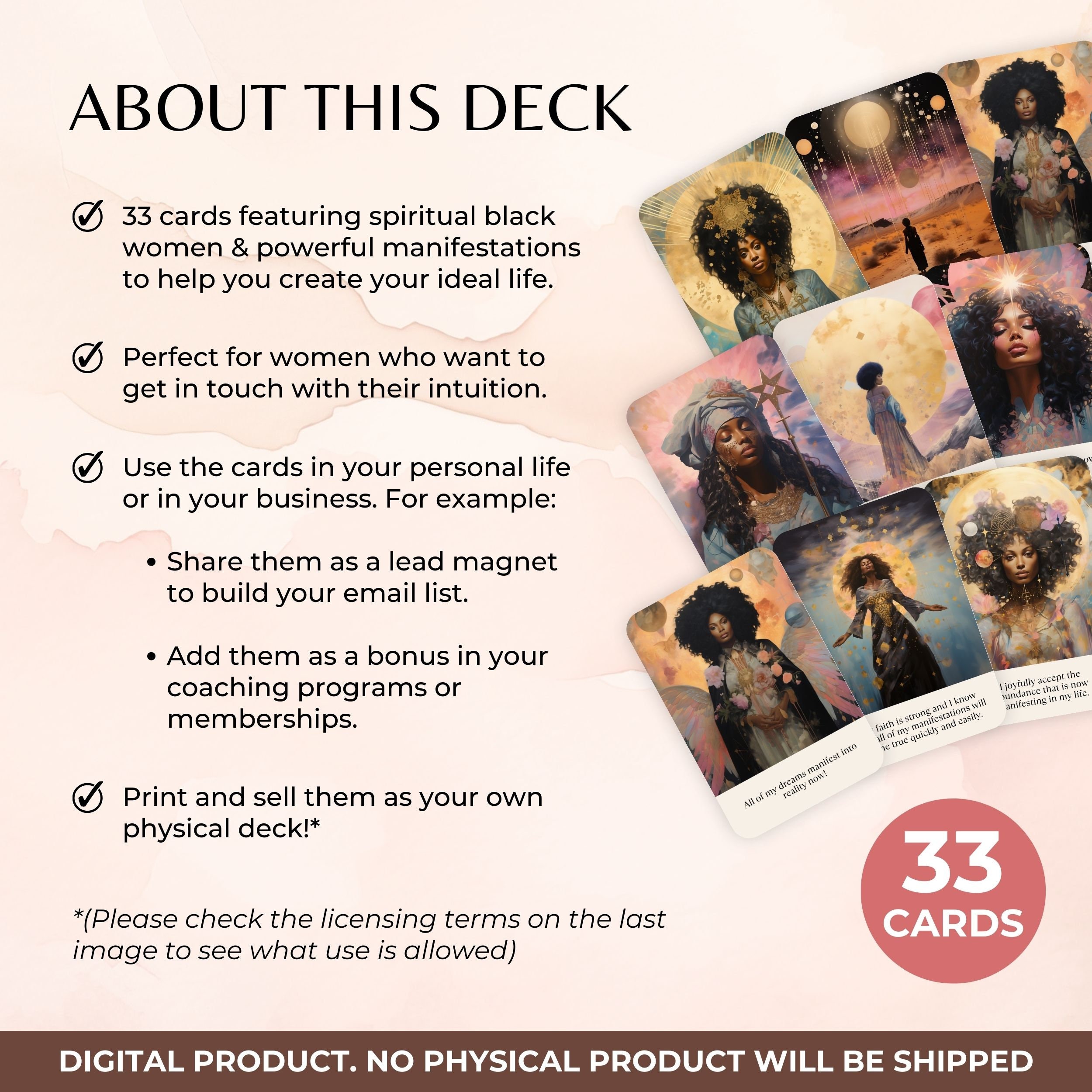 African American Oracle Cards, Black Women Manifestation Deck ...