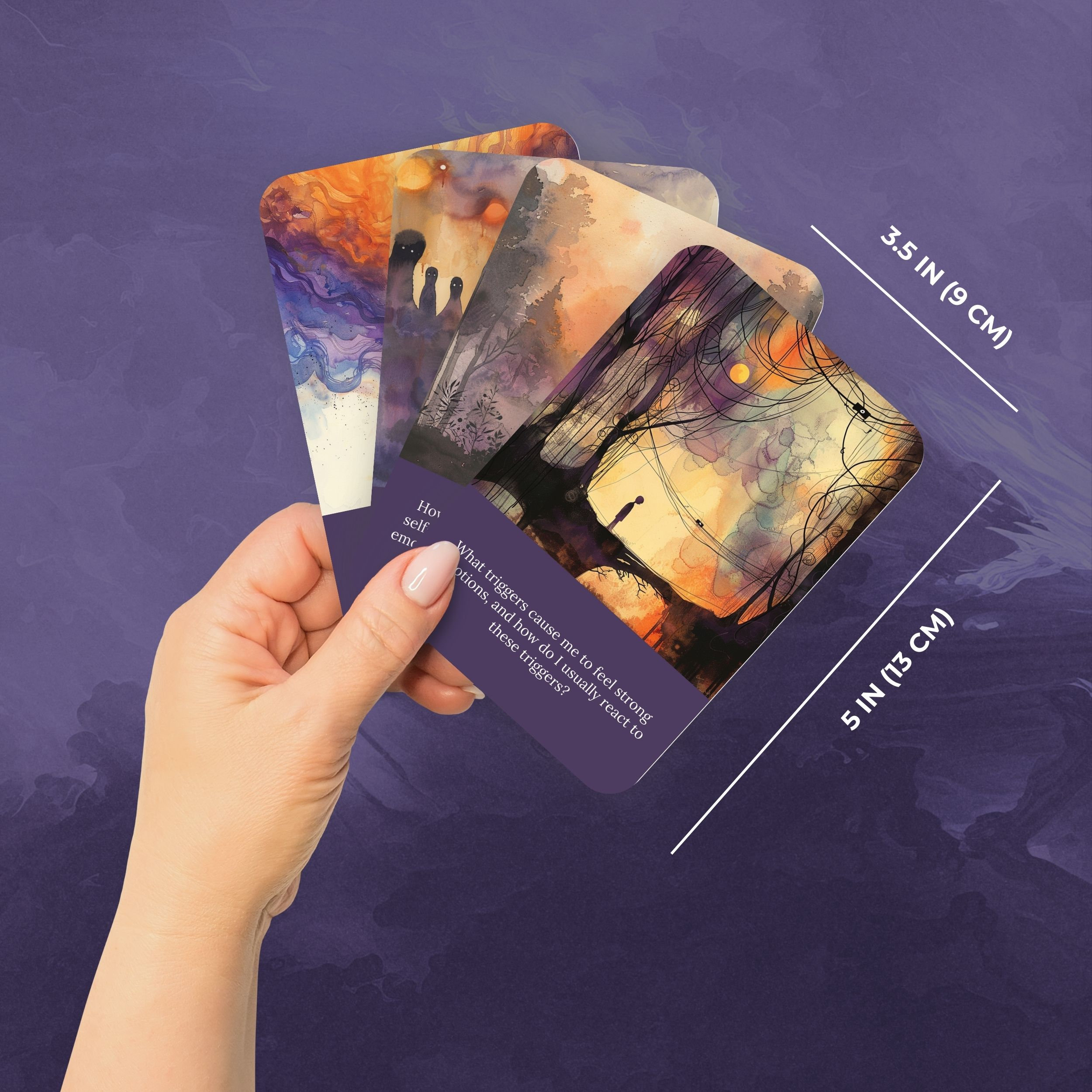 Shadow Work Oracle Card Deck, Printable Cards With Journal Prompts ...