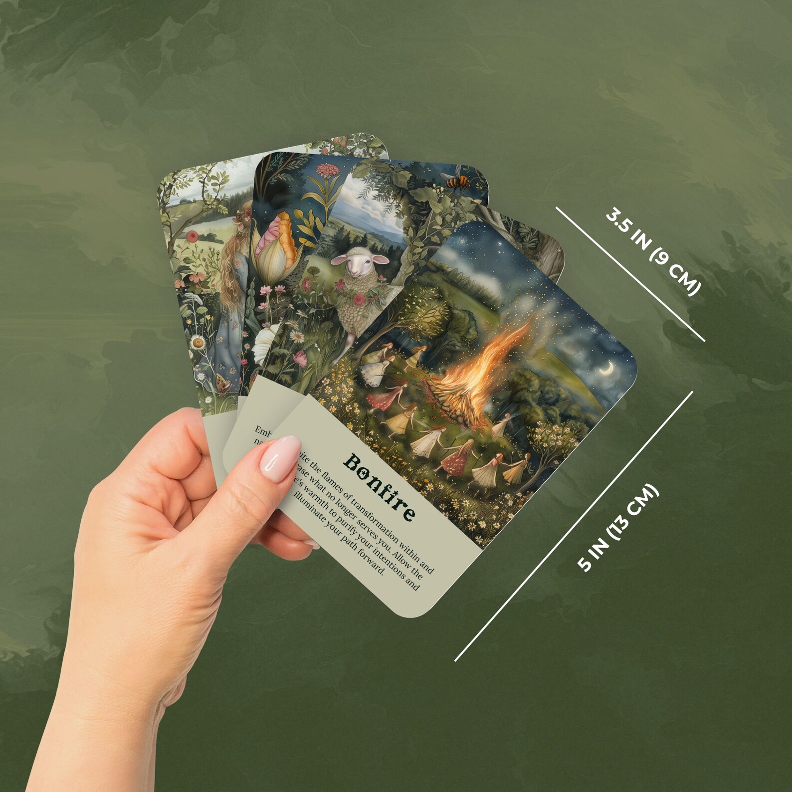 Beltane Printable Oracle Card Deck, Wheel of the Year Affirmation Cards ...