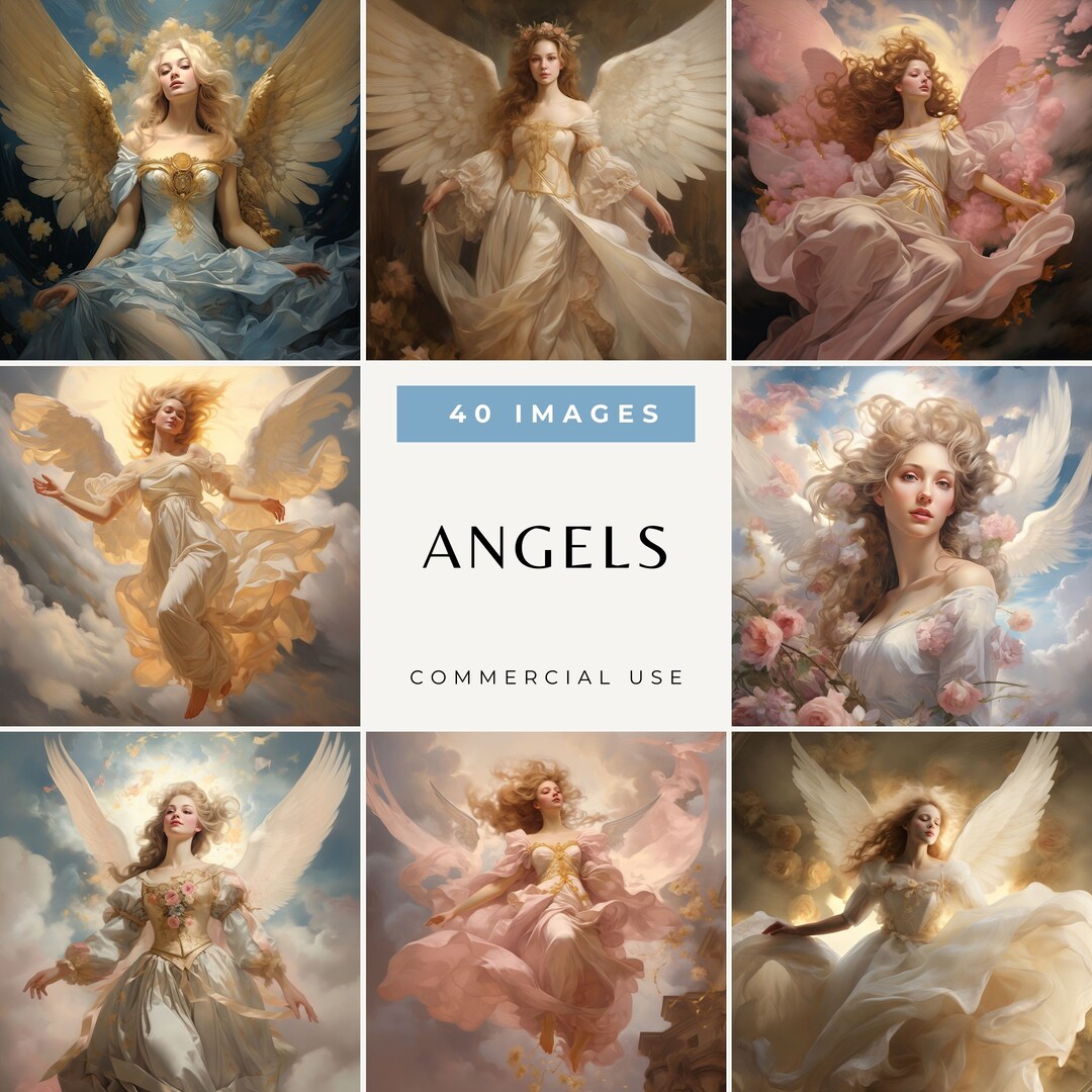 Heaven Angels Stock Images, Spiritual Christian Junk Journal Cards ...