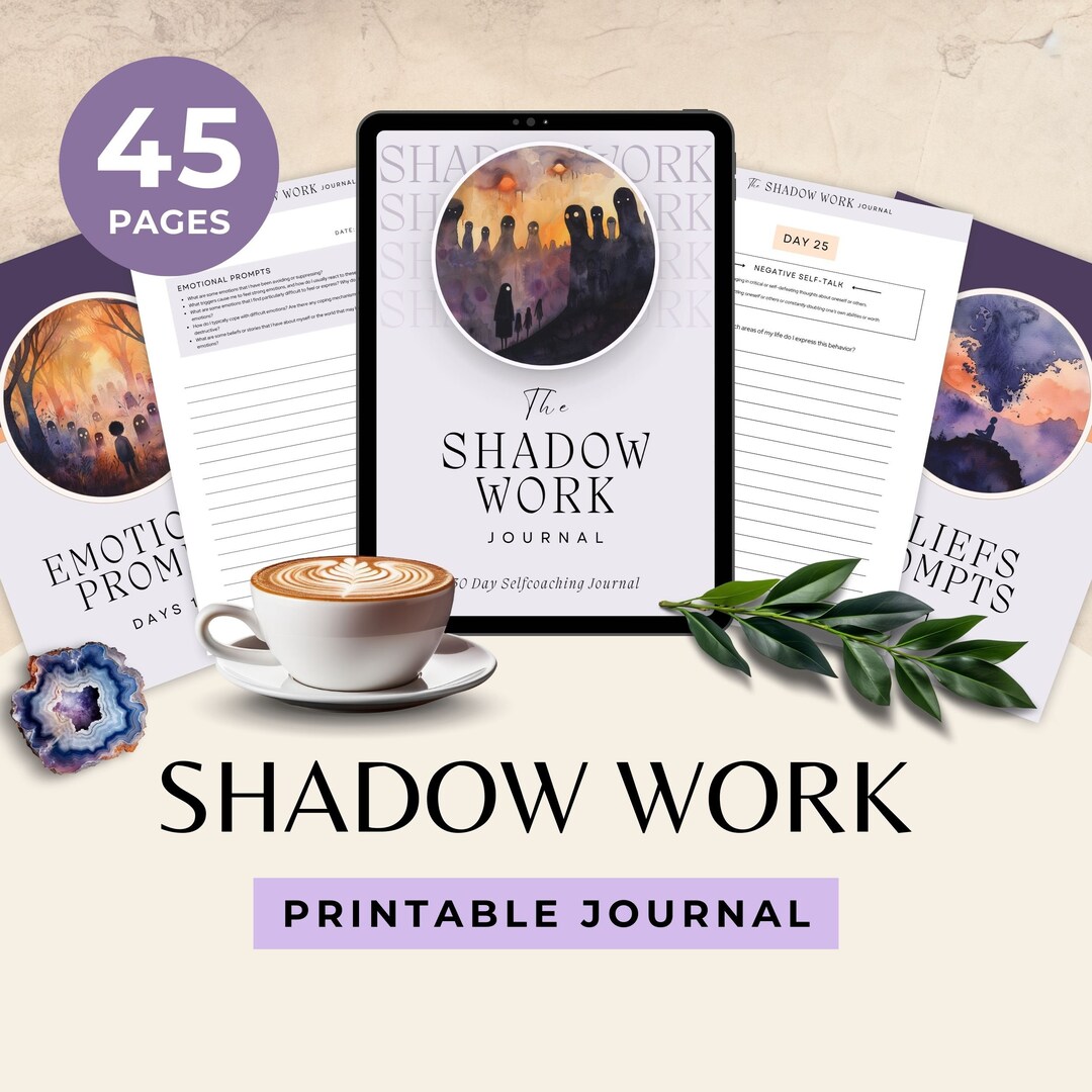 Shadow Work Journal, Printable Guided Planner for Inner Child Healing ...