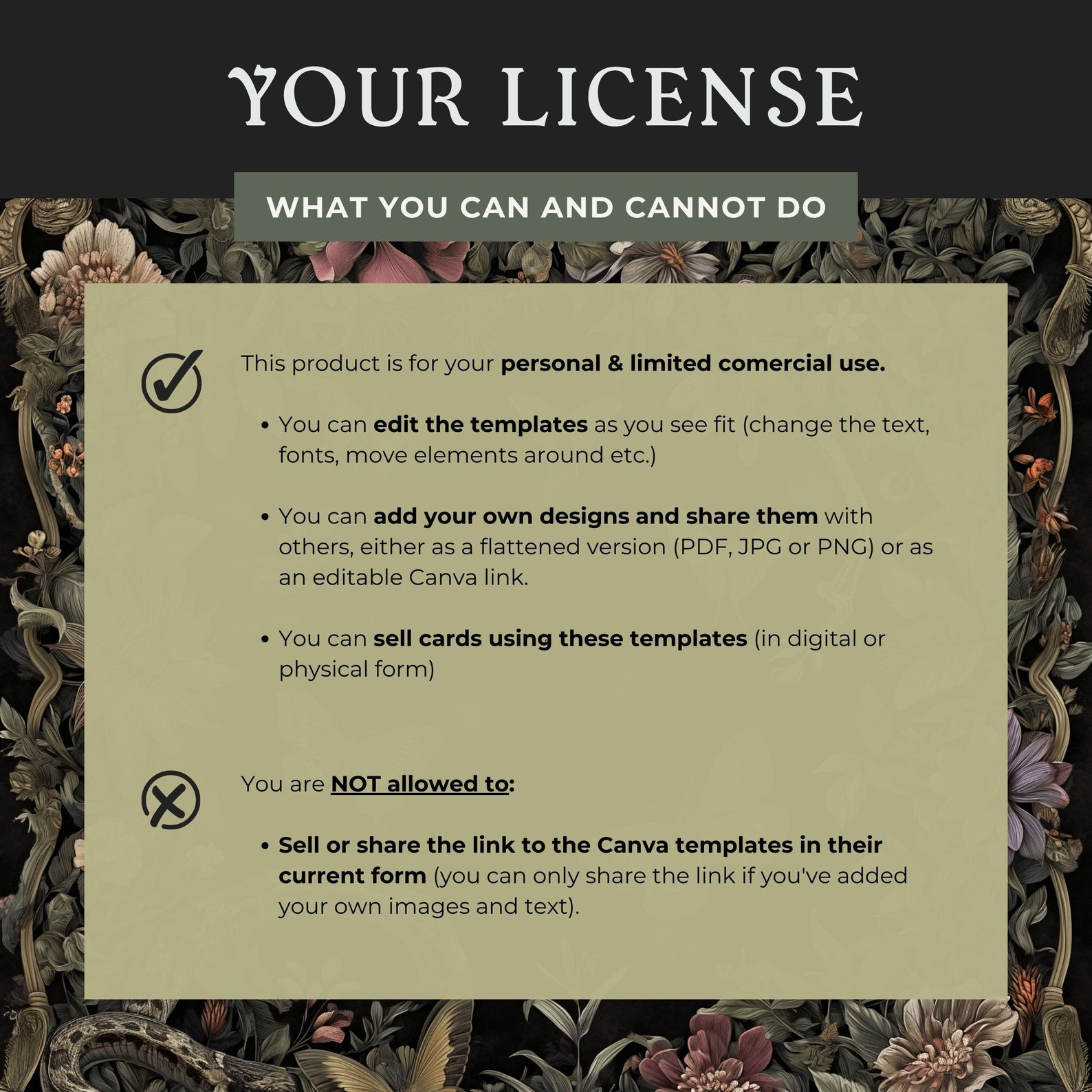 Oracle Card Canva Template, DIY Printable Tarot Cards, Drag & Drop ...