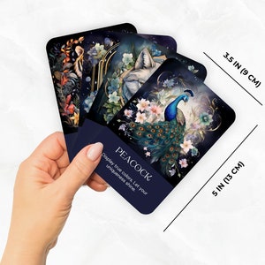 Spirit Animal Oracle Card Deck, Printable Oracle Cards, Spiritual Guide Message, Divination Tool ...