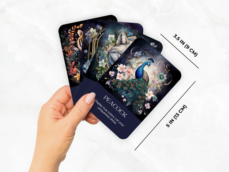 Spirit Animal Oracle Card Deck, Printable Oracle Cards, Spiritual Guide Message, Divination Tool ...