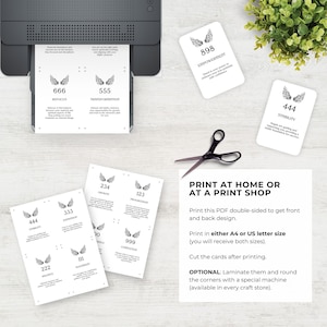 Angel Numbers Oracle Cards, Printable Oracle Card Deck, Spirit Guide ...