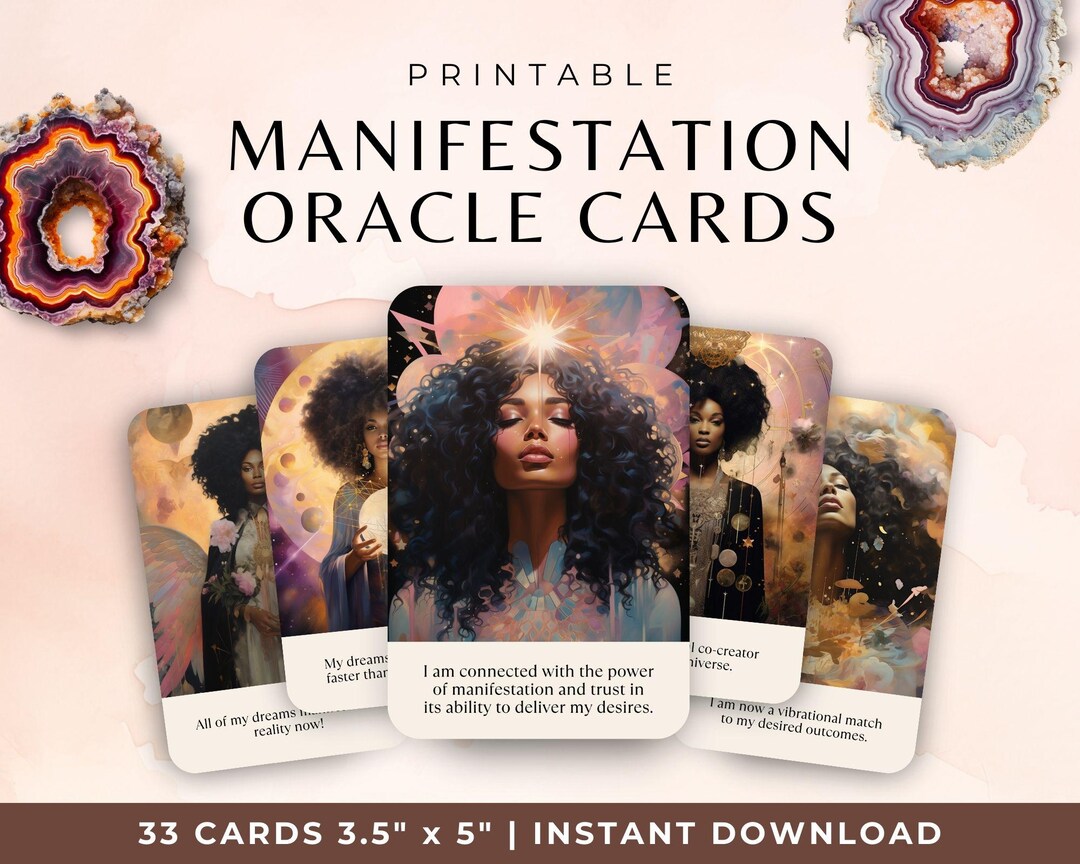 African American Oracle Cards, Black Women Manifestation Deck ...