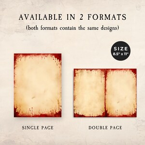 Bloody Borders Junk Journal Pages, Vampire Gothic Grimoire Paper With ...