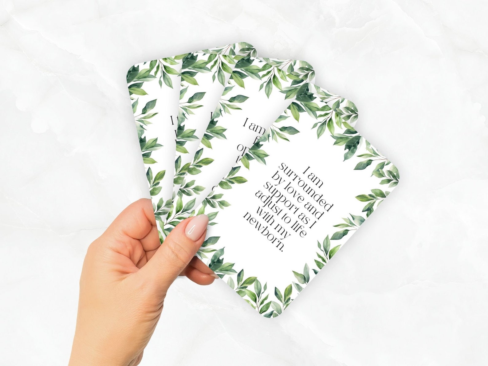 Postpartum Affirmation Cards Digital, Printable Post Partum Card Deck ...