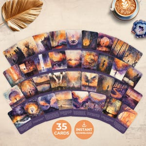 Shadow Work Oracle Card Deck, Printable Cards With Journal Prompts ...