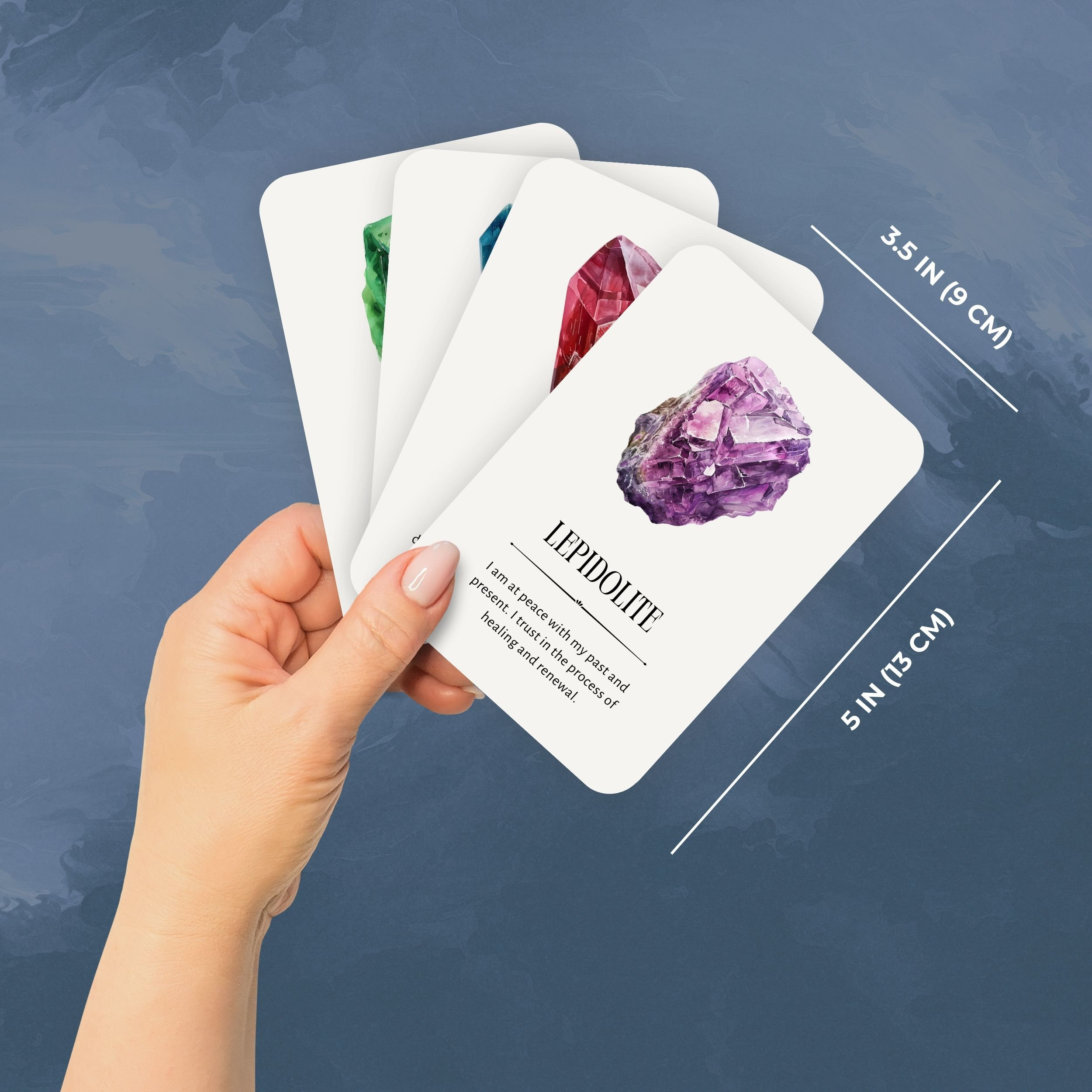 Crystal Affirmation Cards, Printable Healing Crystals Oracle Deck ...