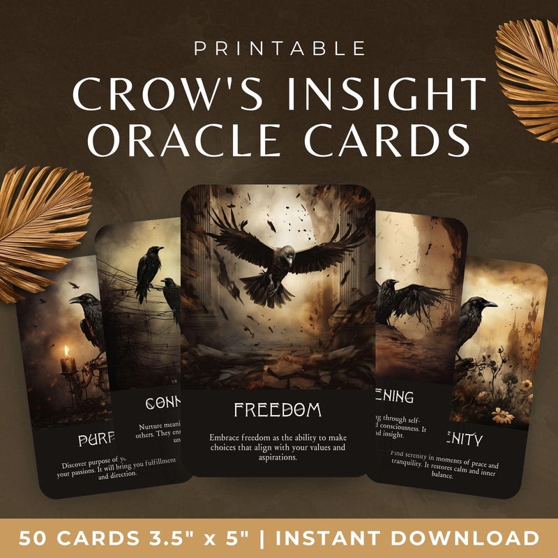 Raven Oracle Deck - Etsy