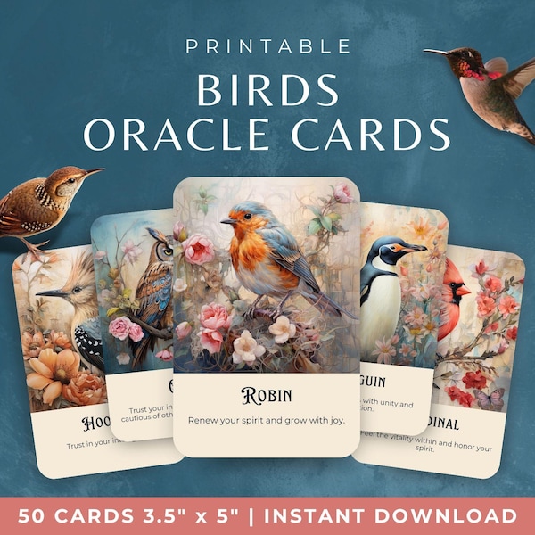 Bird Oracle Cards - Etsy