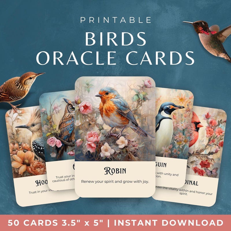 Bird Oracle Cards - Etsy