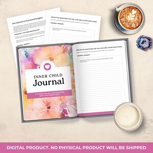Heal Your Inner Child Therapy Journal, Printable Guided Workbook for ...