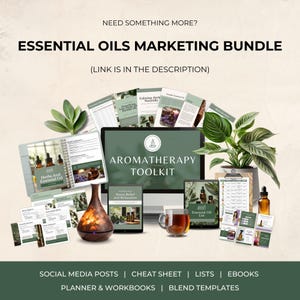 Essential Oil Chart, Printable Aromatherapy Reference Guide, Holistic ...