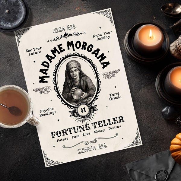 Fortune Teller Sign - Etsy