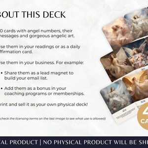 Angel Numbers Oracle Card Deck, Printable Cards With Angels, Celestial ...