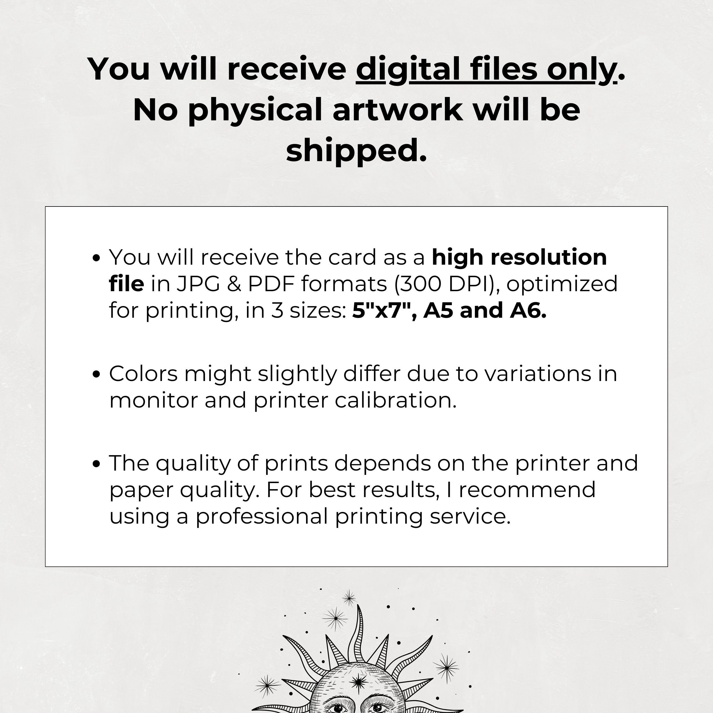 Litha Altar Card, Printable Wheel of the Year Card, Digital Summer ...