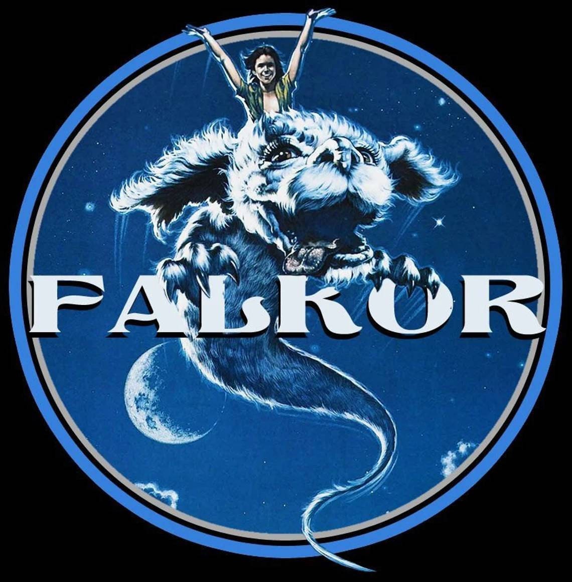 The Neverending Story Falkor '80s Movie Retro Style - Etsy