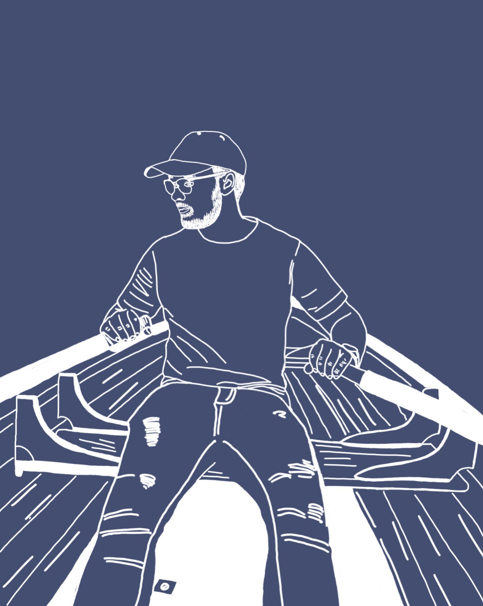 Dibujos lineales minimalistas detallados color en si y - Etsy España