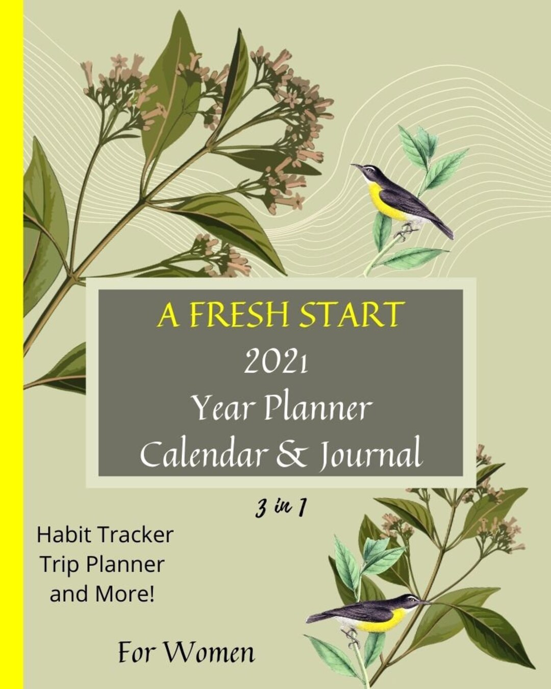 A Fresh Start Year Calendar Journal Habit Tracker Trip - Etsy