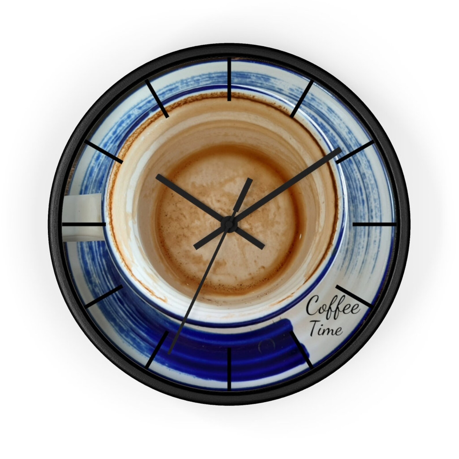 Coffee Time Wall clock assorted colors | Etsy