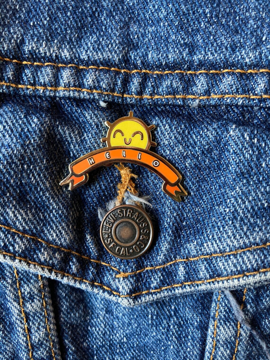 Hello Sunshine Hard Enamel Pin - Etsy