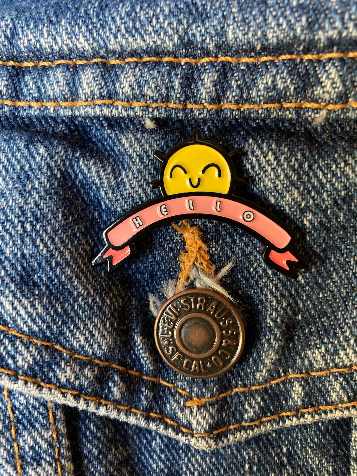 Hello Sunshine Soft Enamel Pin - Etsy