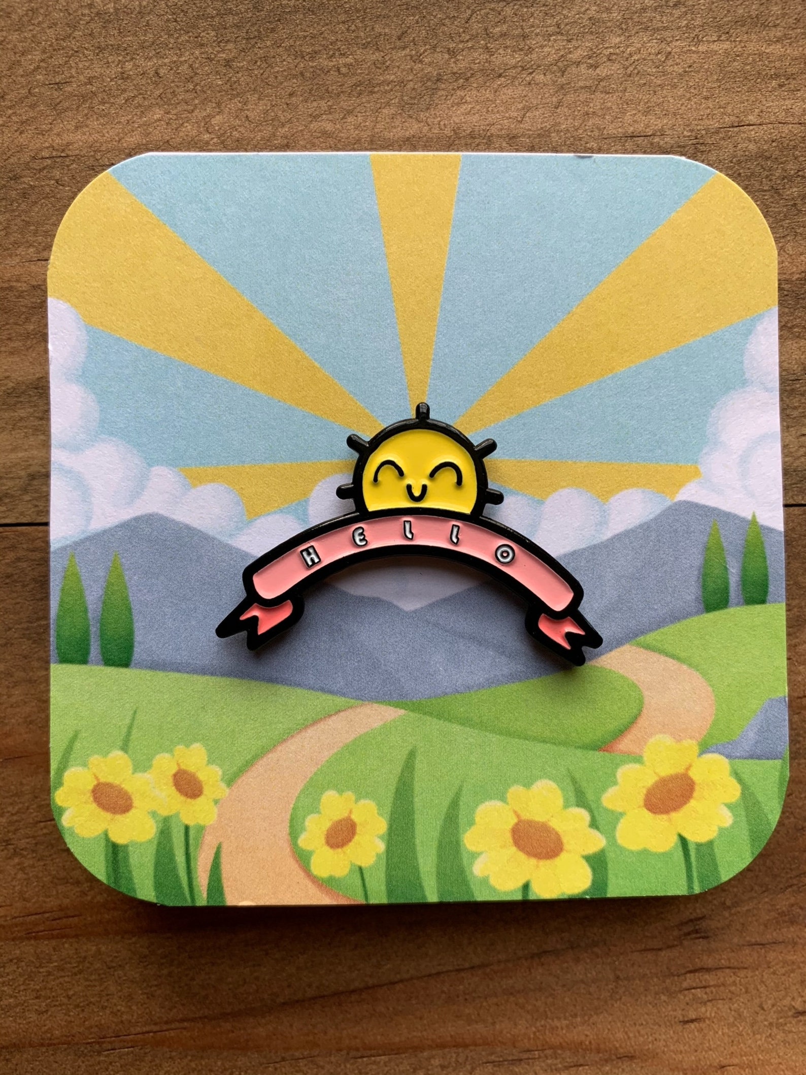 Hello Sunshine Soft Enamel Pin - Etsy