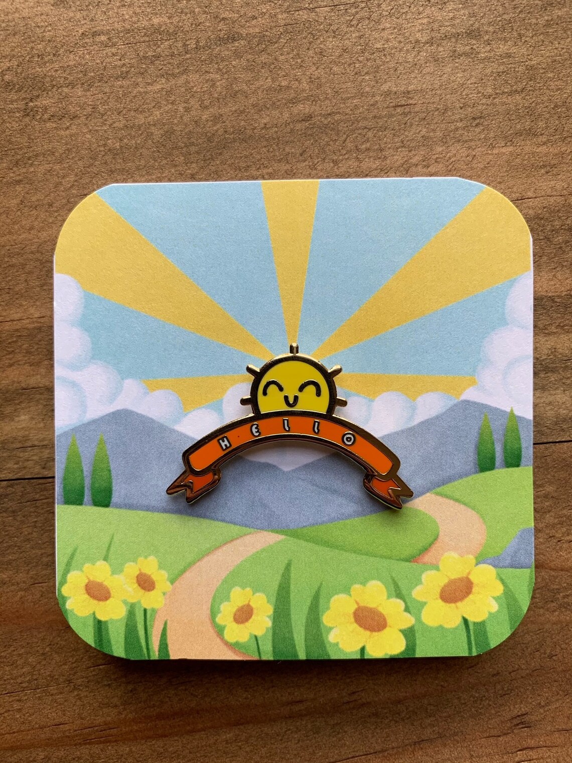 Hello Sunshine Hard Enamel Pin - Etsy