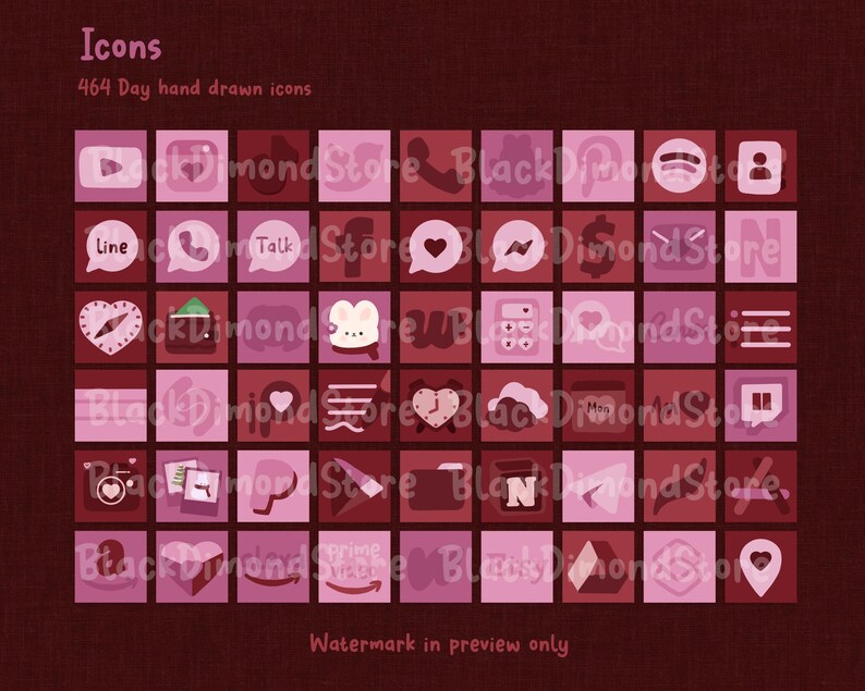 Warm Winter Day Icon Set, Hand Drawn Icons, Ios and Android, Homescreen ...