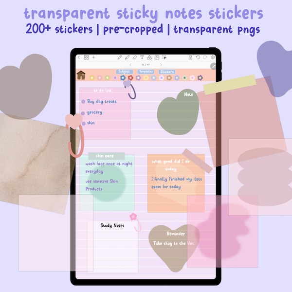Cute Sticky Notes - Etsy