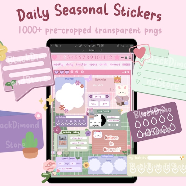 Cute Planner Stickers - Etsy