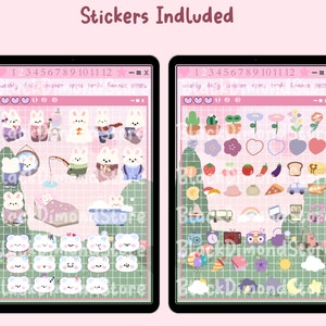 Cute Daily Seasonal Stickers, Pre-cropped, Transparent Pngs, Planner ...
