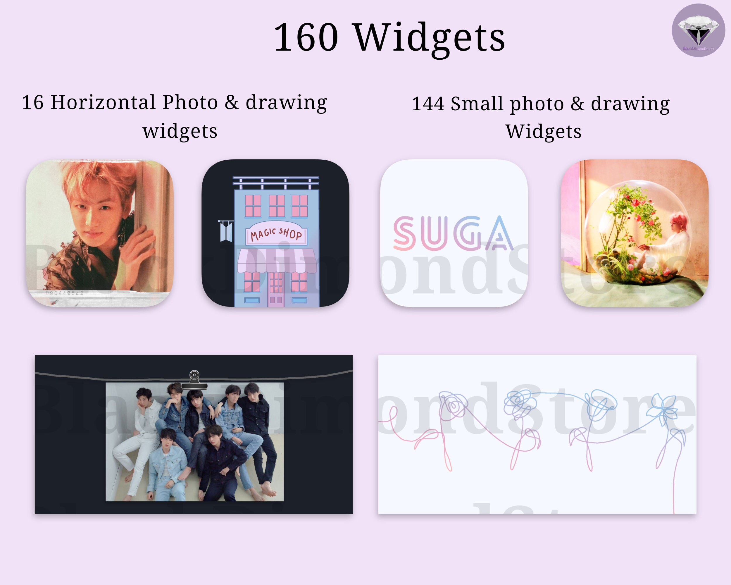 BTS Love Yourself IOS16 App Icons Bts Ios Aesthetic - Etsy