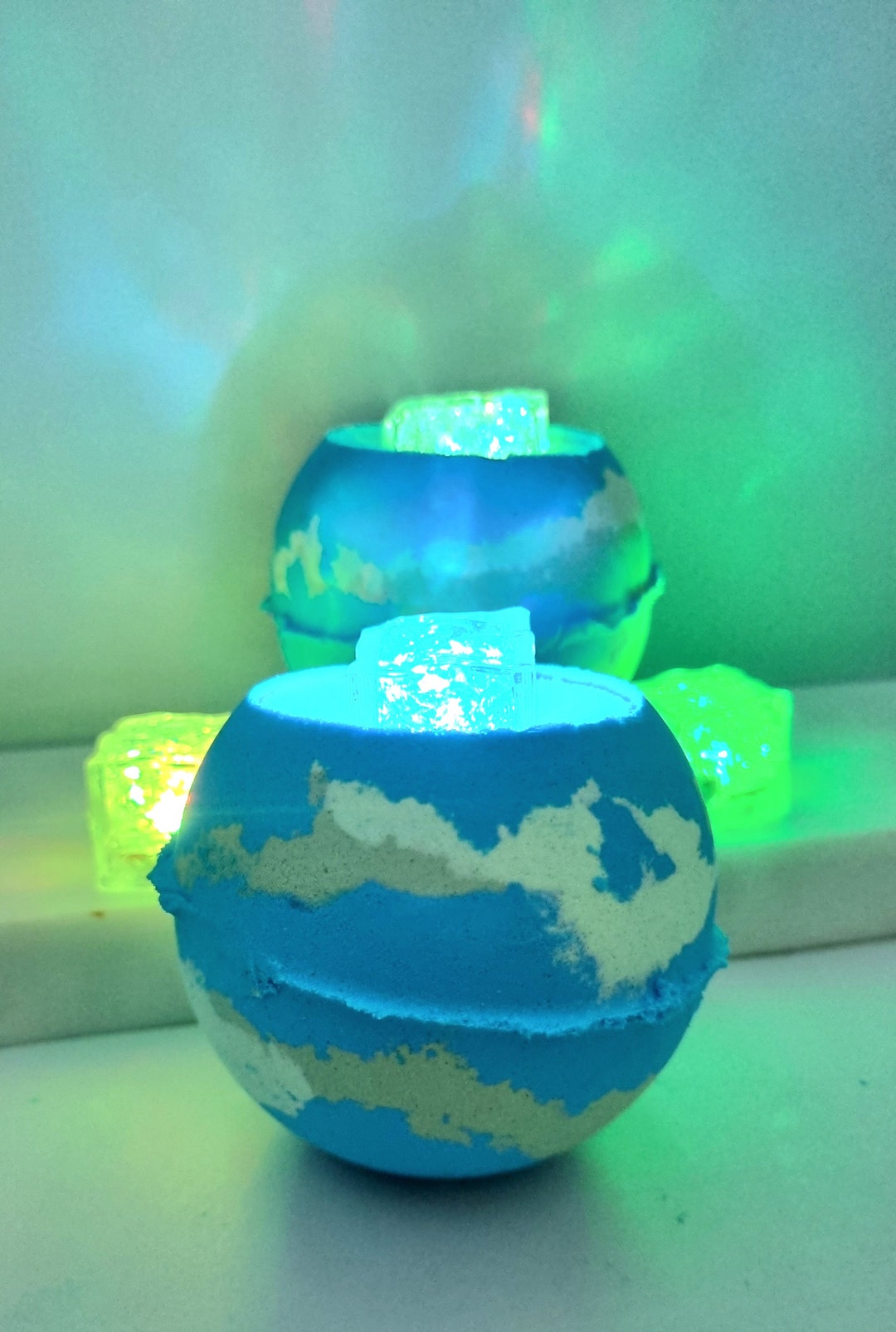 MILLION Disco Bath Bomb Handmade Flashing Cube Light Gift Idea Bath ...