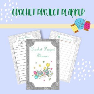 Crochet Project Planner Printable for Project Organizing, Sample ...