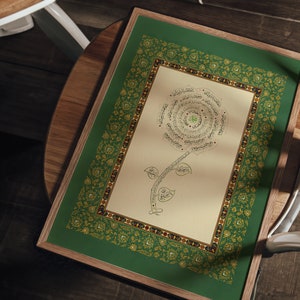 Rose of Salawat - Islamic Calligraphy Salwaat Praise the Prophet PBUH ...