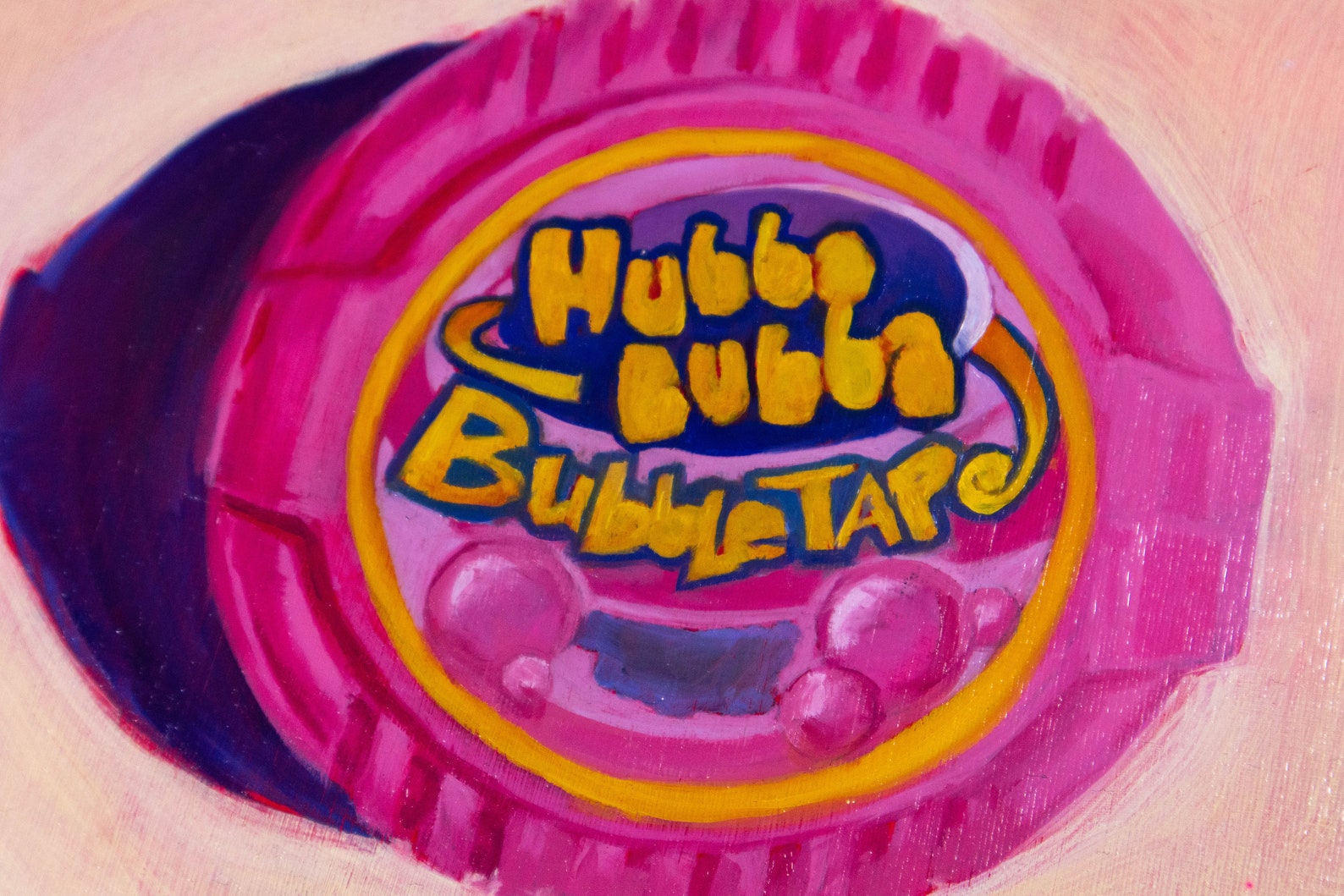 Toothfairy I Hubba Bubba A4 Oil on canvas panel hand painted | Etsy