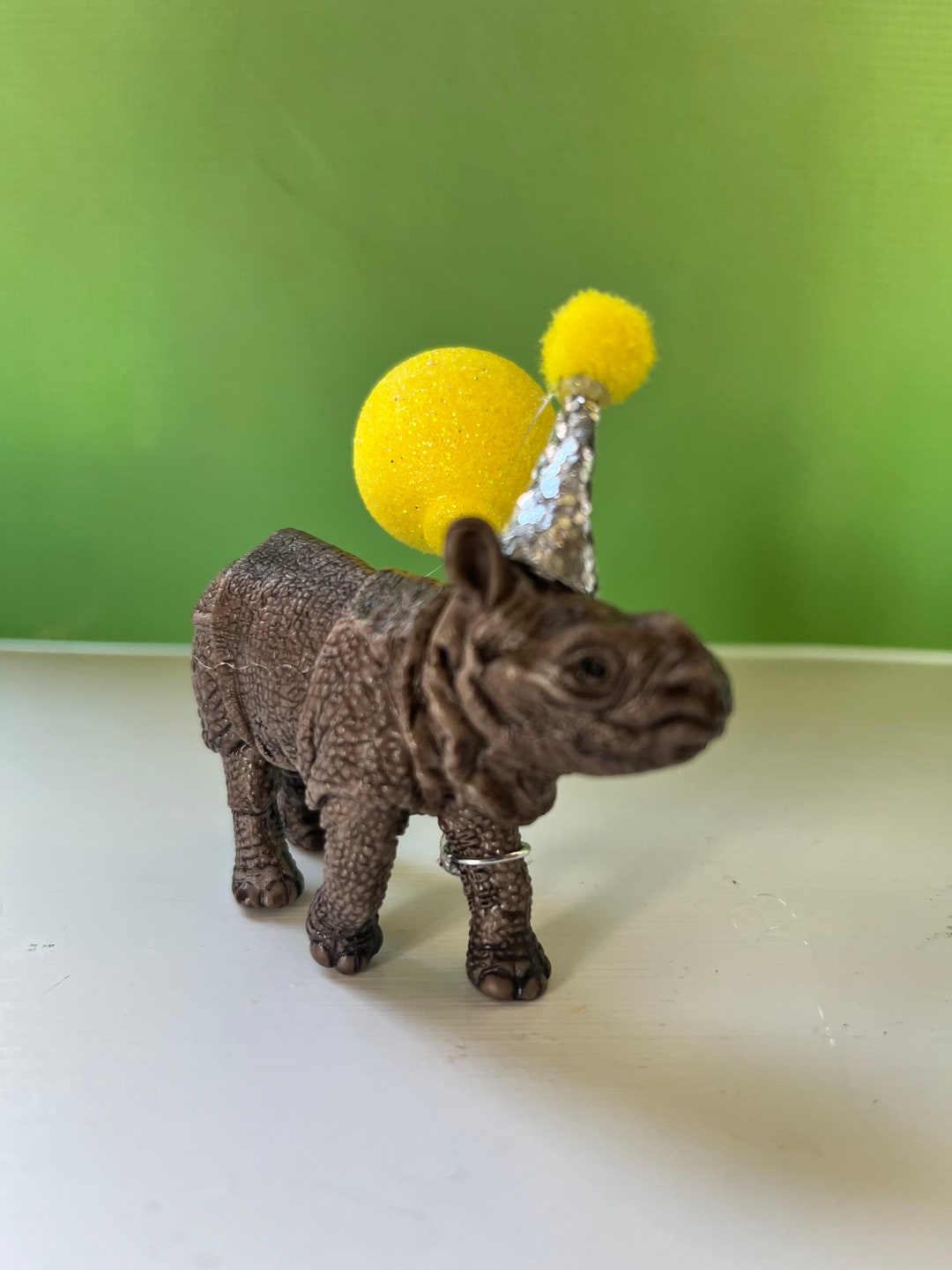 Rhino Party Animal Cake Topper / Decoration Babycalf 1st Birthday-2nd ...