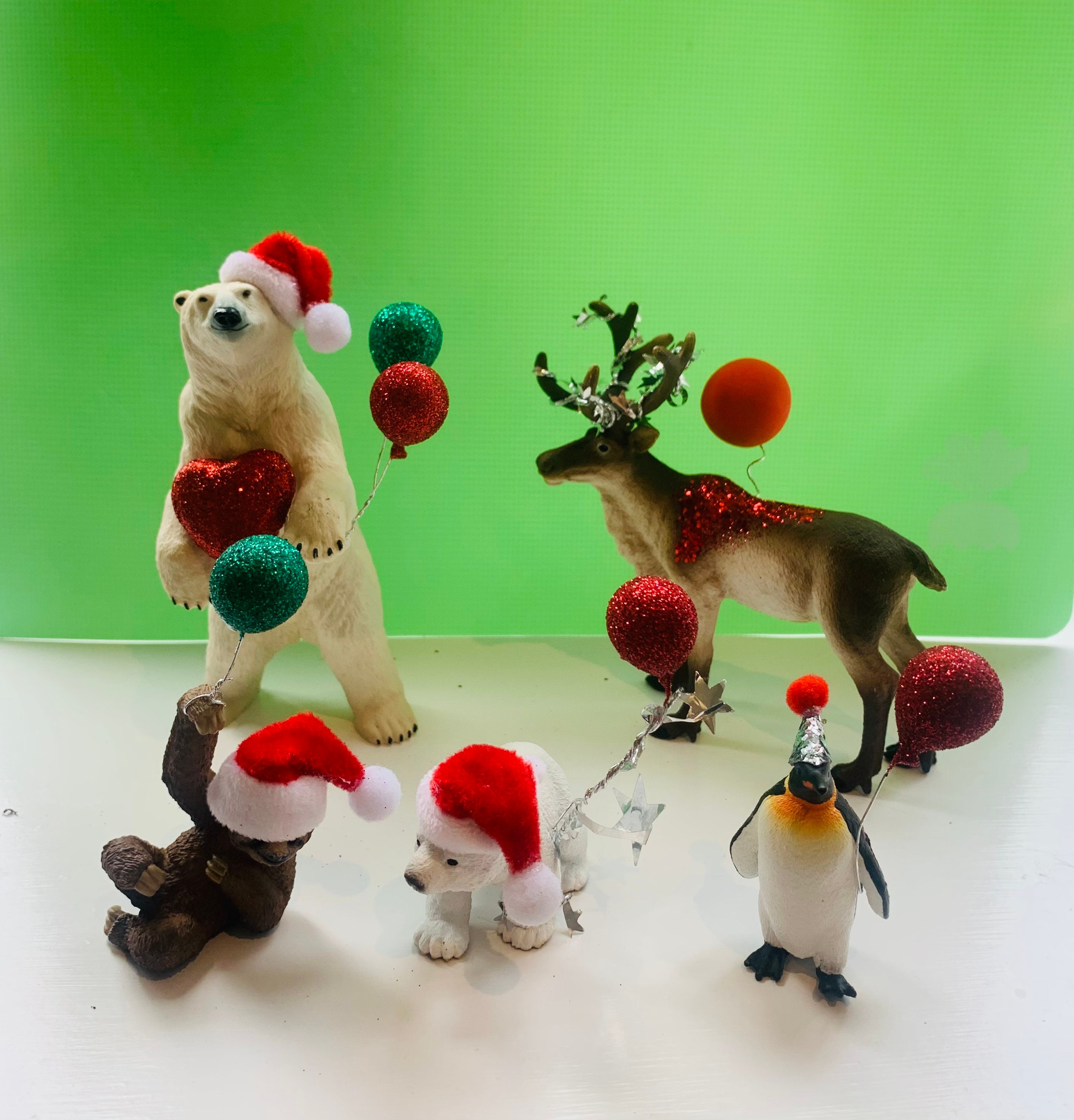 Polar bear cub cake topper christmas ornament christmas | Etsy