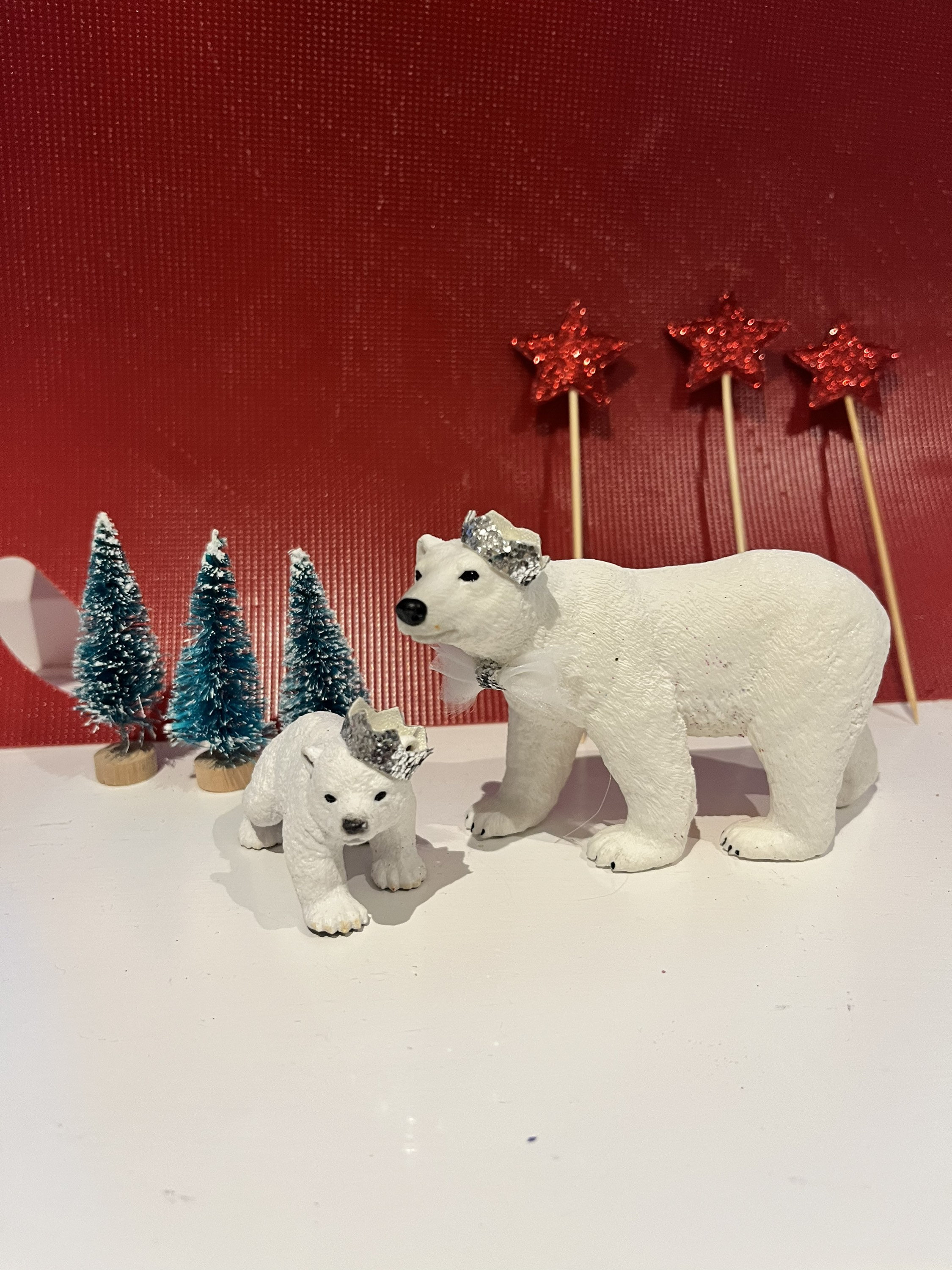 Polar Bear Cub Cake Topper Christmas Ornament christmas - Etsy UK