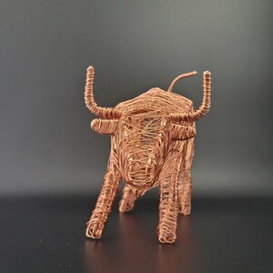 Copper Wire Bull - Etsy