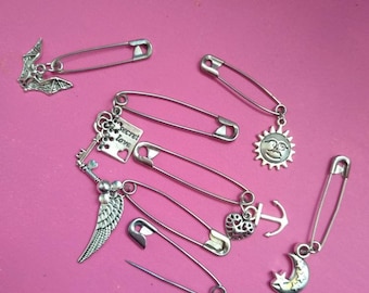 Decorative Safety Pins - Etsy UK