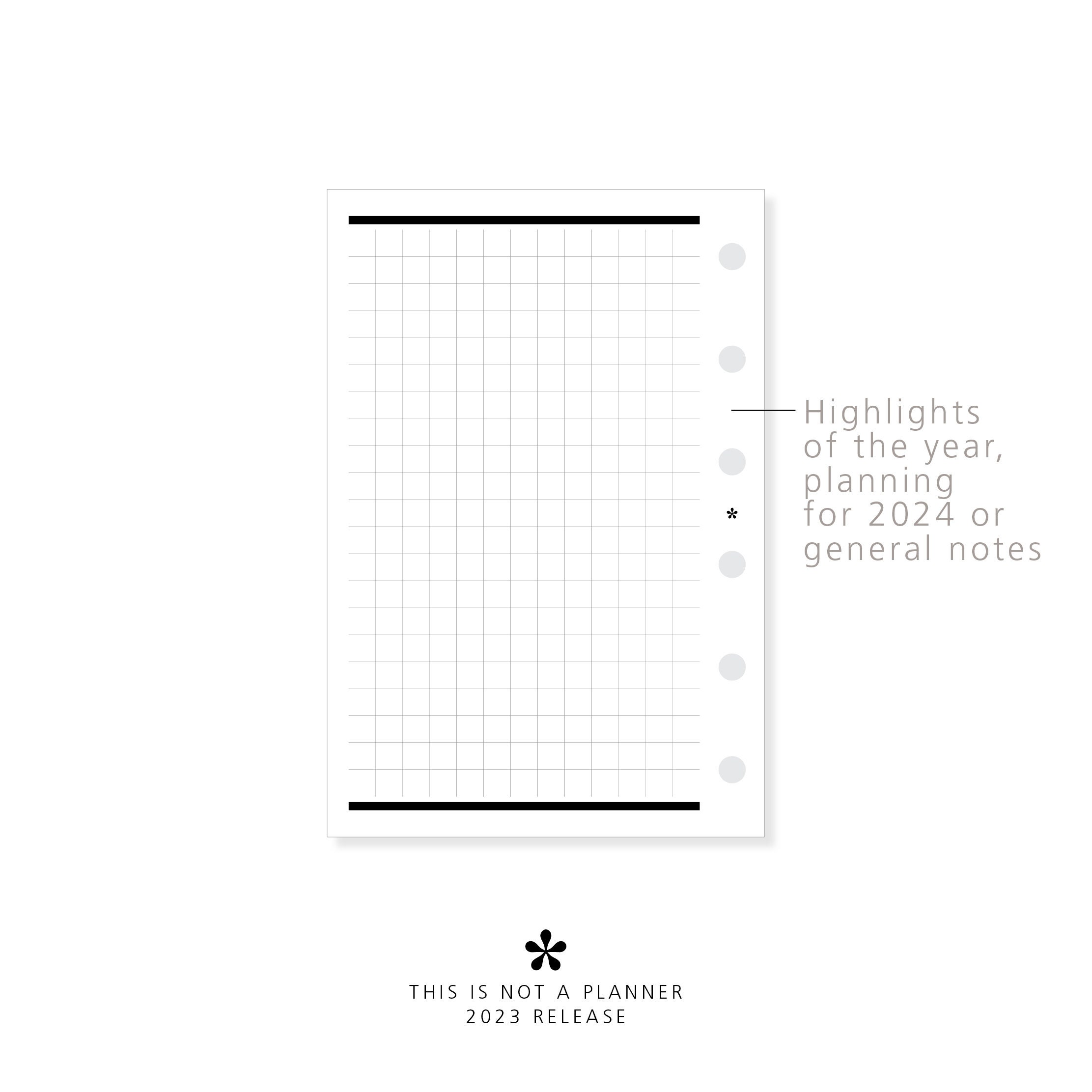 Pocket 2023 Overview 4 Pages PDF Printable Planner - Etsy