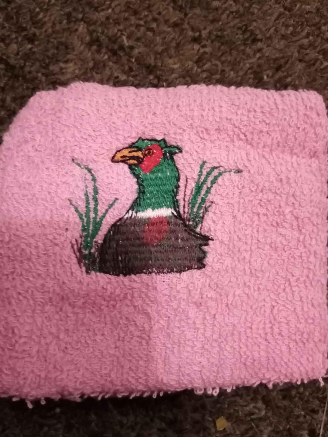 Pheasant Face Cloth - Etsy