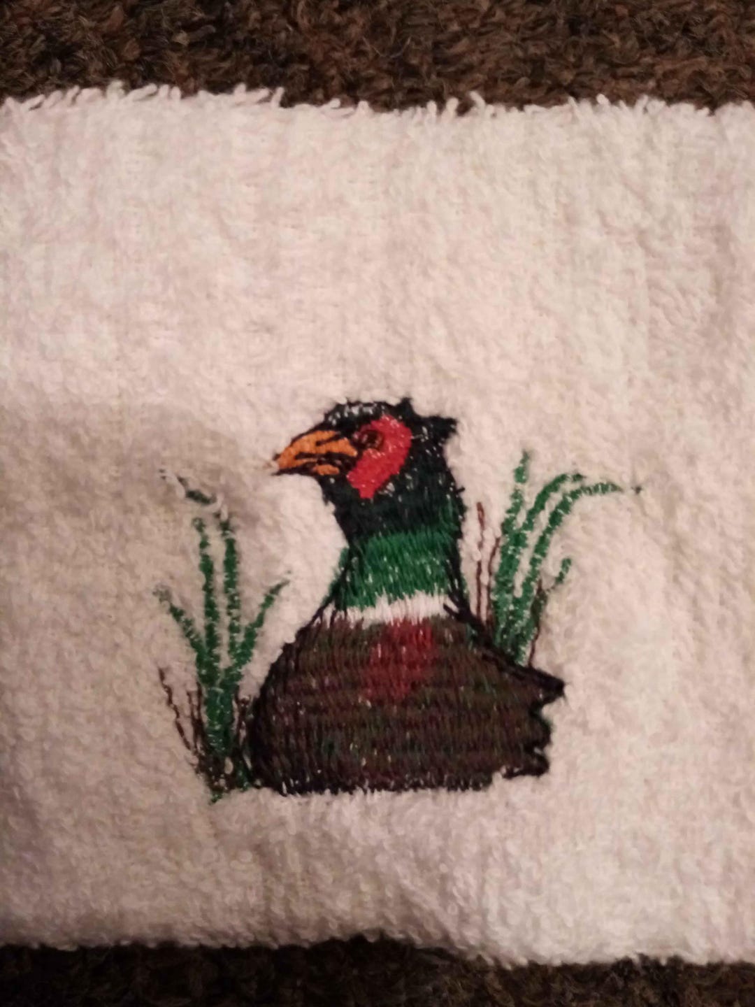 Pheasant Face Cloth - Etsy