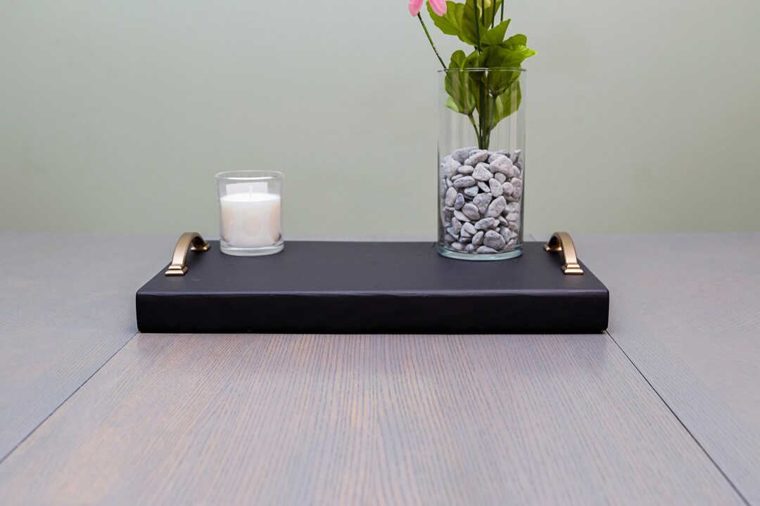 Wooden Butcher's Block Tray With Handles - Etsy