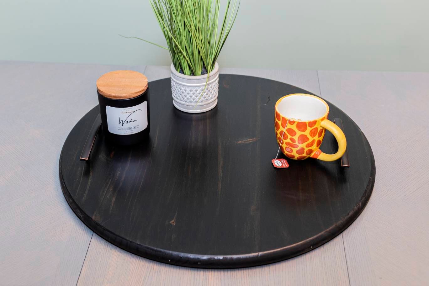 Large Round Ottoman Tray - Etsy